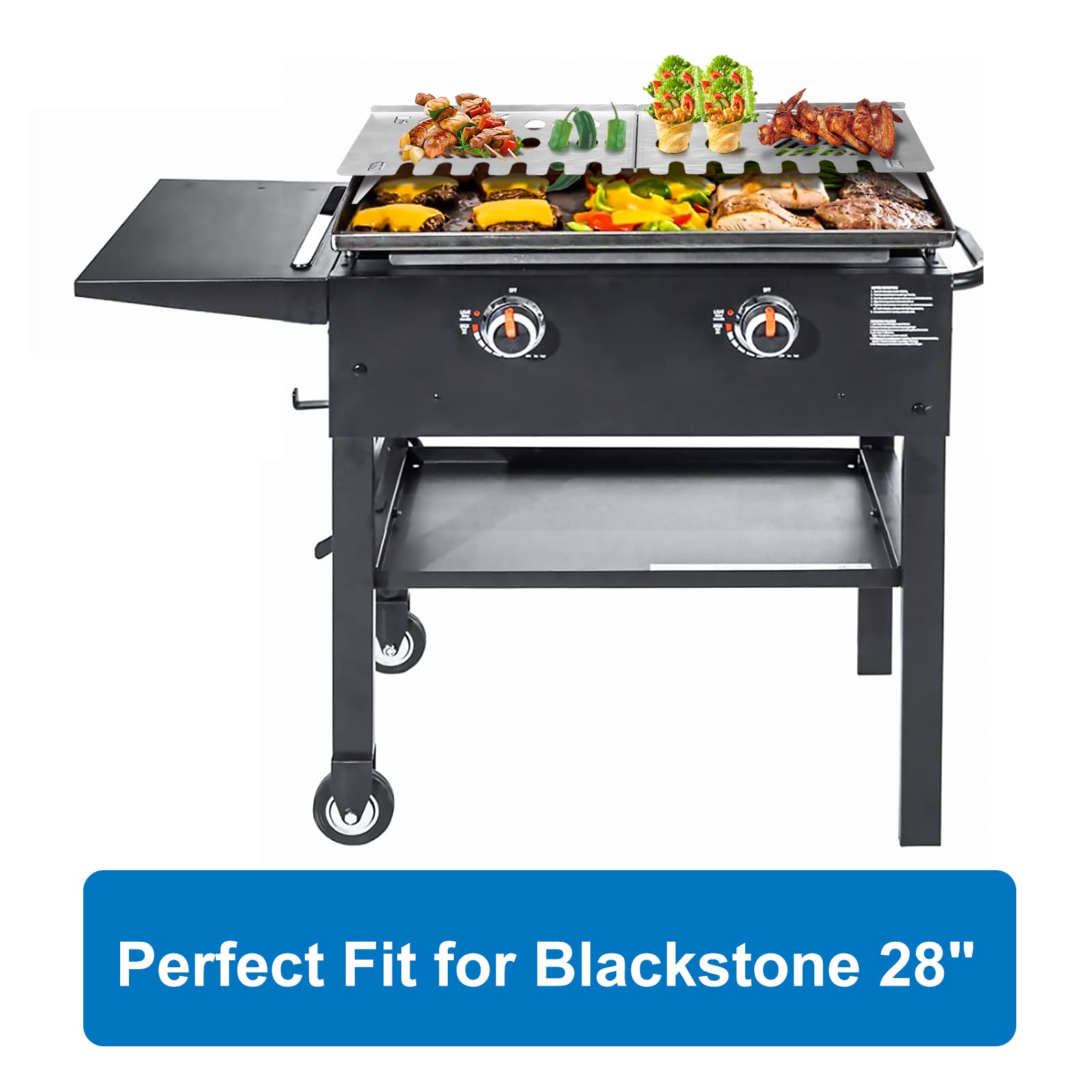 Utheer Griddle Warming Rack for Blackstone 28 Inch with/Without Hood ...