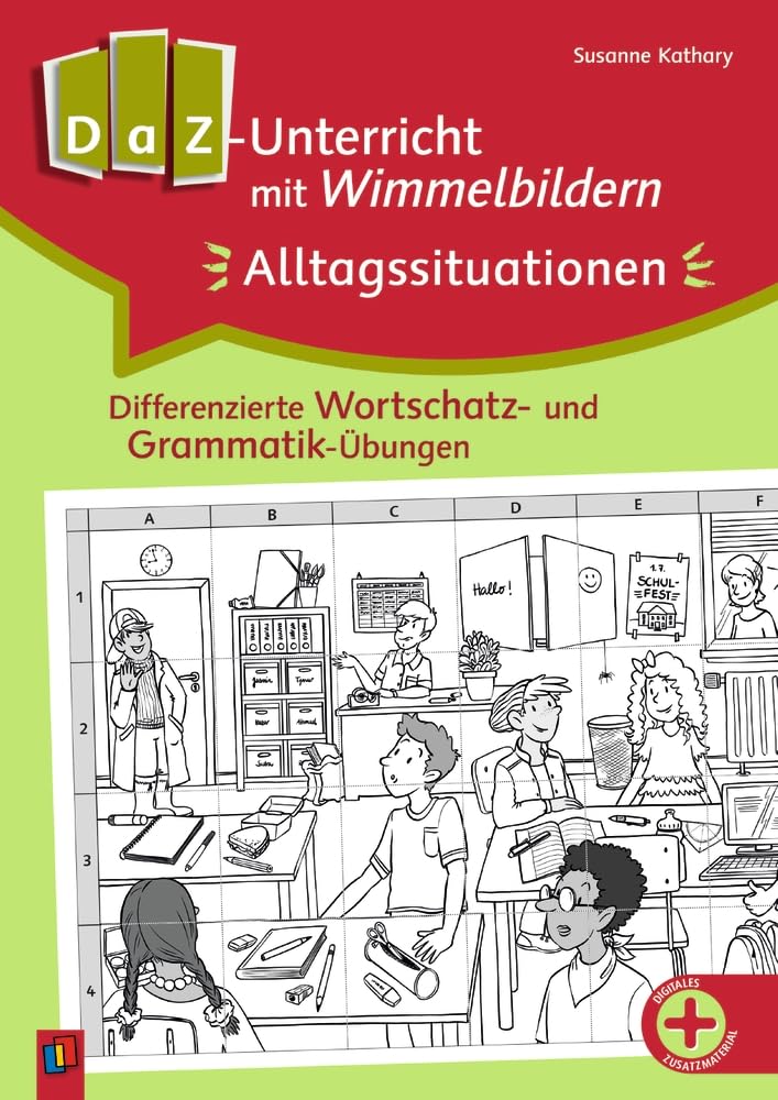 DaZ-Unterricht mit Wimmelbildern: Alltagssituationen: Differenzierte ...