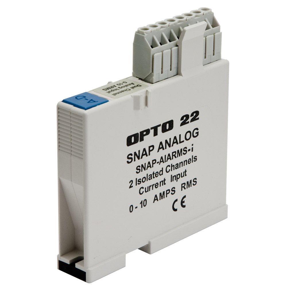 Opto 22 SNAP-AIARMS-i - SNAP Analog Input Module, 2 Isolated Channels, 0-10 Amp RMS AC/DC Inputs ...