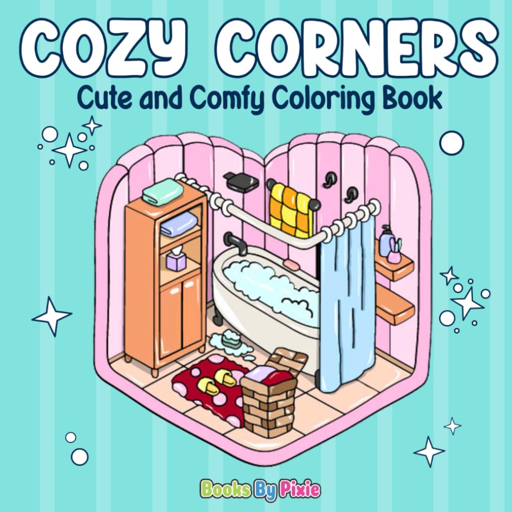 Amazon.com: Cozy Corners: Super Cute Coloring Book for Adults and Teens ...