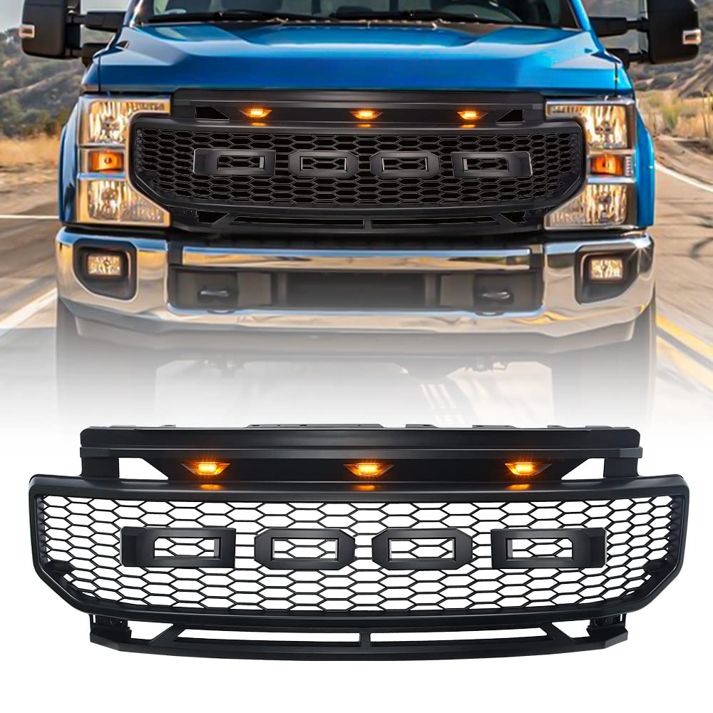 Buy Grill for F250 2020 2021 2022 F350 F450 Aftermarket Raptor Style ...
