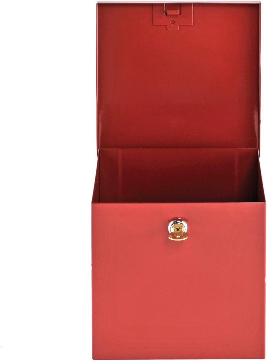 Amazon.com : STEELMASTER Store-It Box, 7 x 7.5 x 7.38 Inches, Red ...