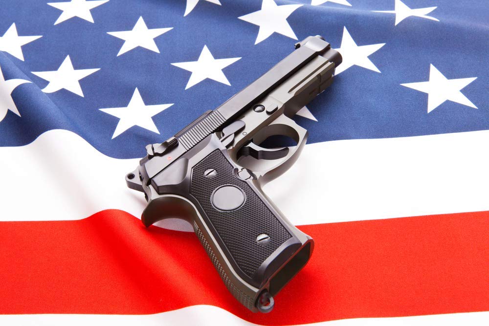 5 Ace Usa Flag And Gun Motivational Poster Funky Poster | Desertcart ...