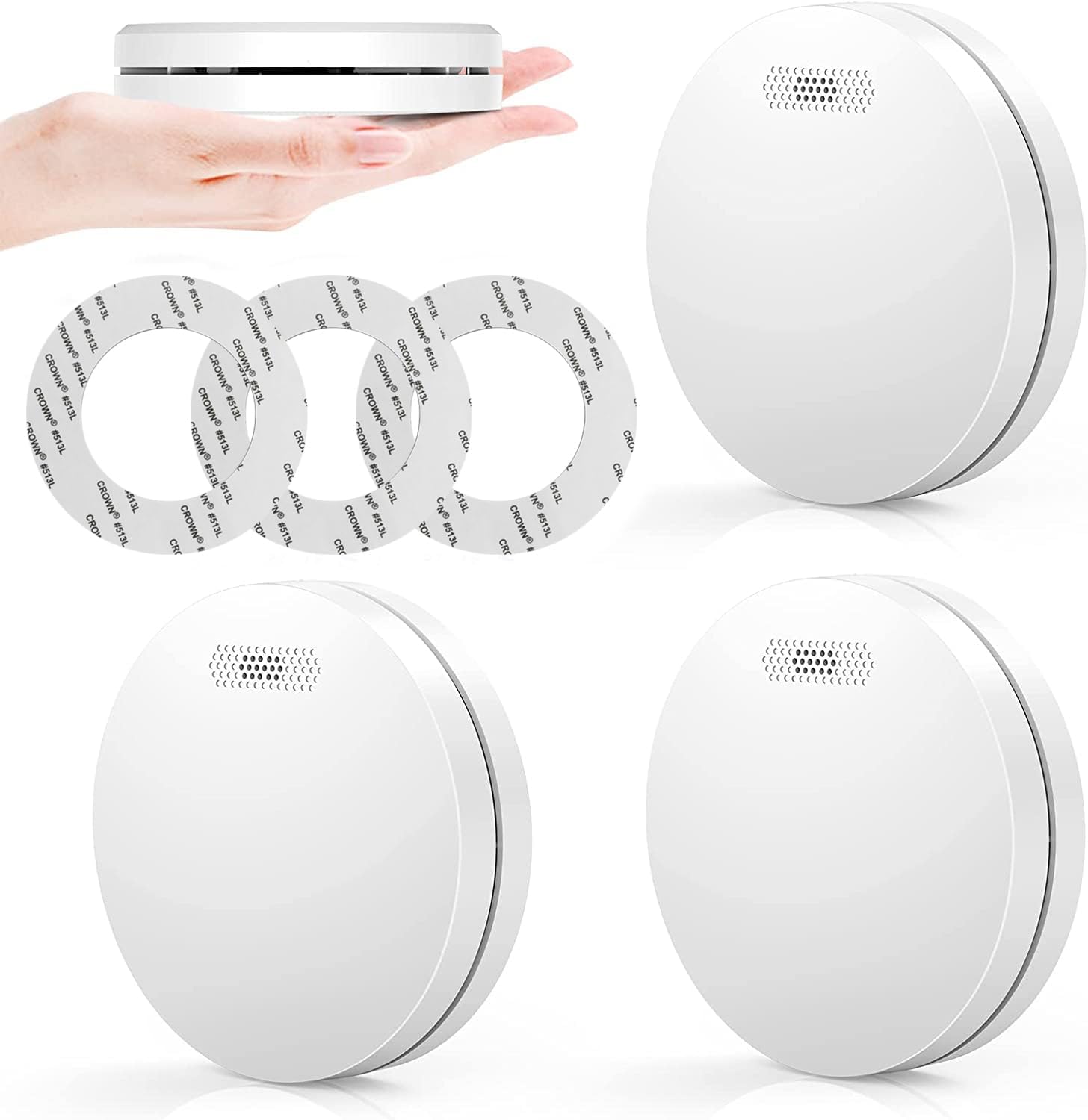 XINDUM Mini Rauchmelder 3er Set, Feuermelder mit 10 Jahre Batterie, TÜV ...