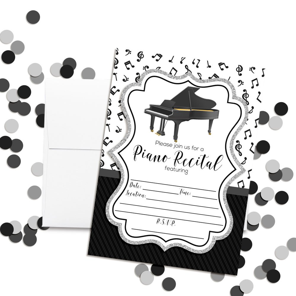 Piano Recital Clip Art Invitations Concert Invitation Hi Res Stock