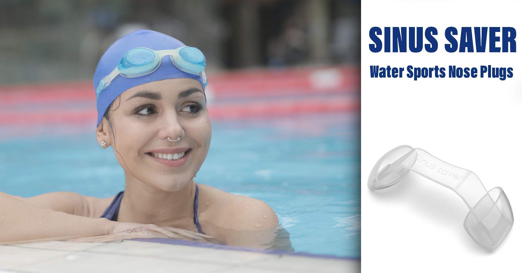 Snapklik.com : Sinus Saver Nose Plugs LG- Waterproof Soft Silicone ...