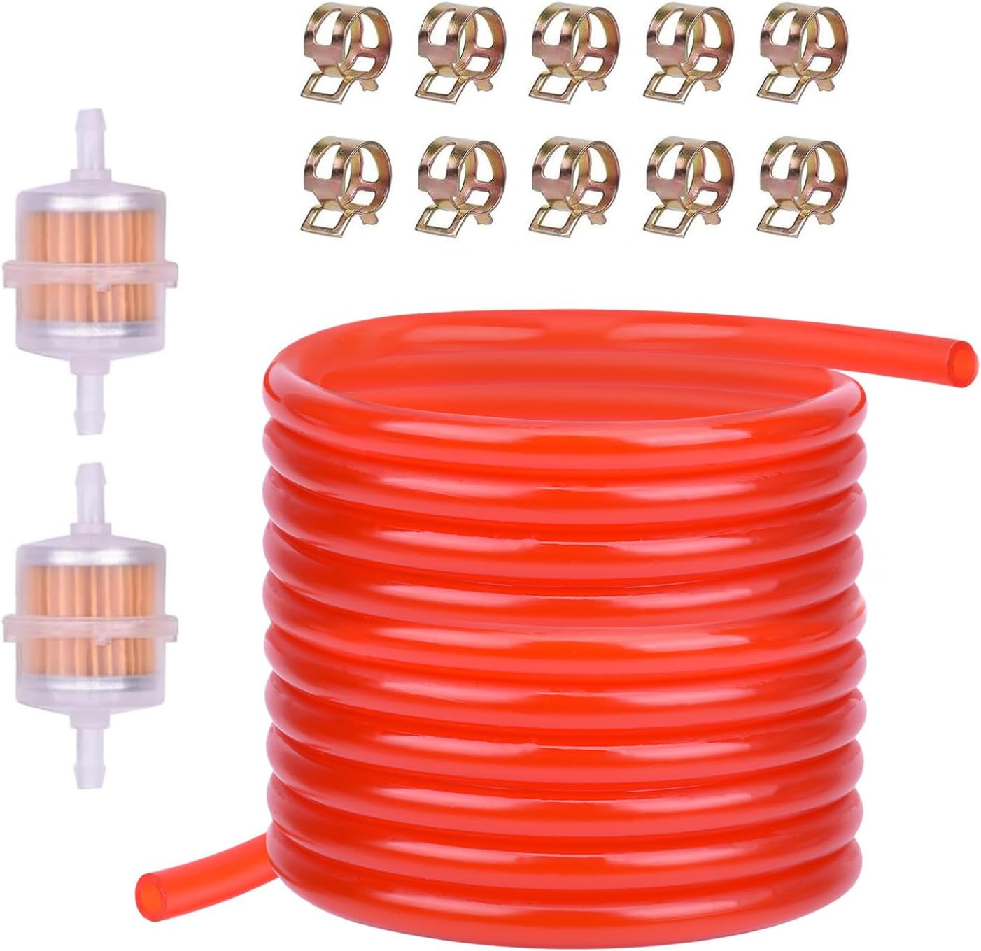 Amazon.com: OMB Warehouse 9' Red Fuel Line Tube Hose for Mini Bike Go ...