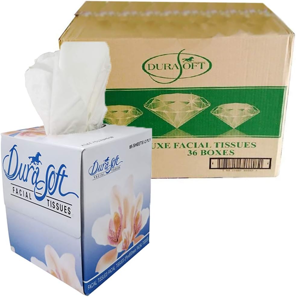 Amazon.com: 3Ply 60 Tissues Per Cube Box Facial Tissue SPurePaper 12 ...