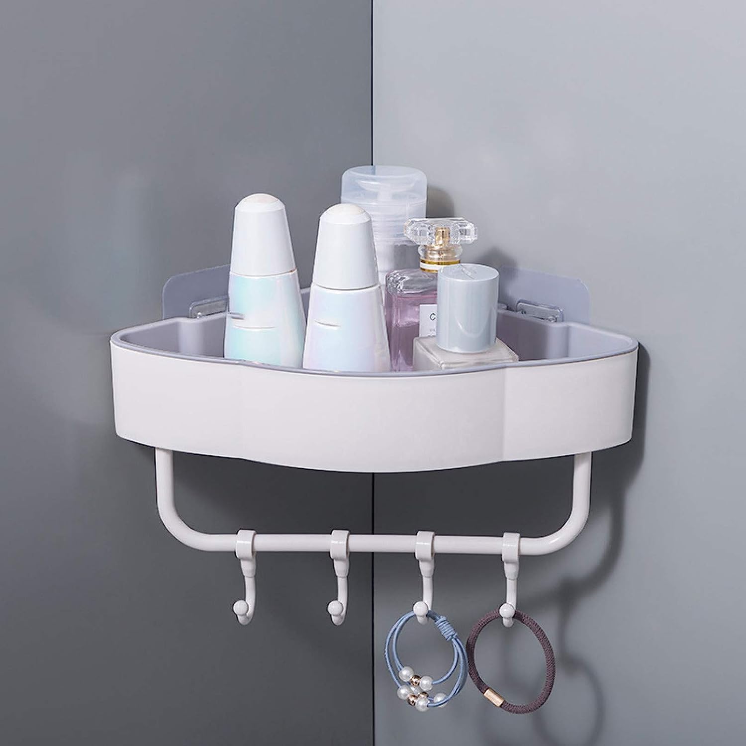 Boniry Multipurpose Plastic Corner Shelf for Bathroom Wall Mount ...