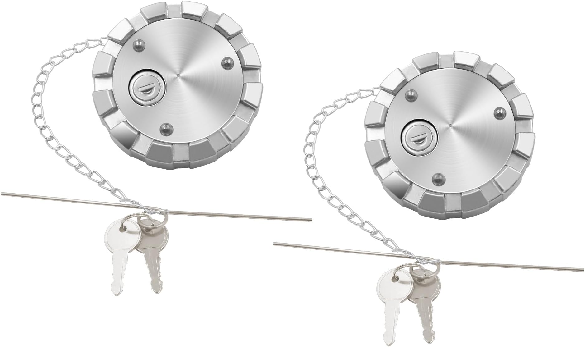 Amazon.com: 2 Packs Aluminum Locking Diesel Fuel Cap for 3 1/2" Course ...