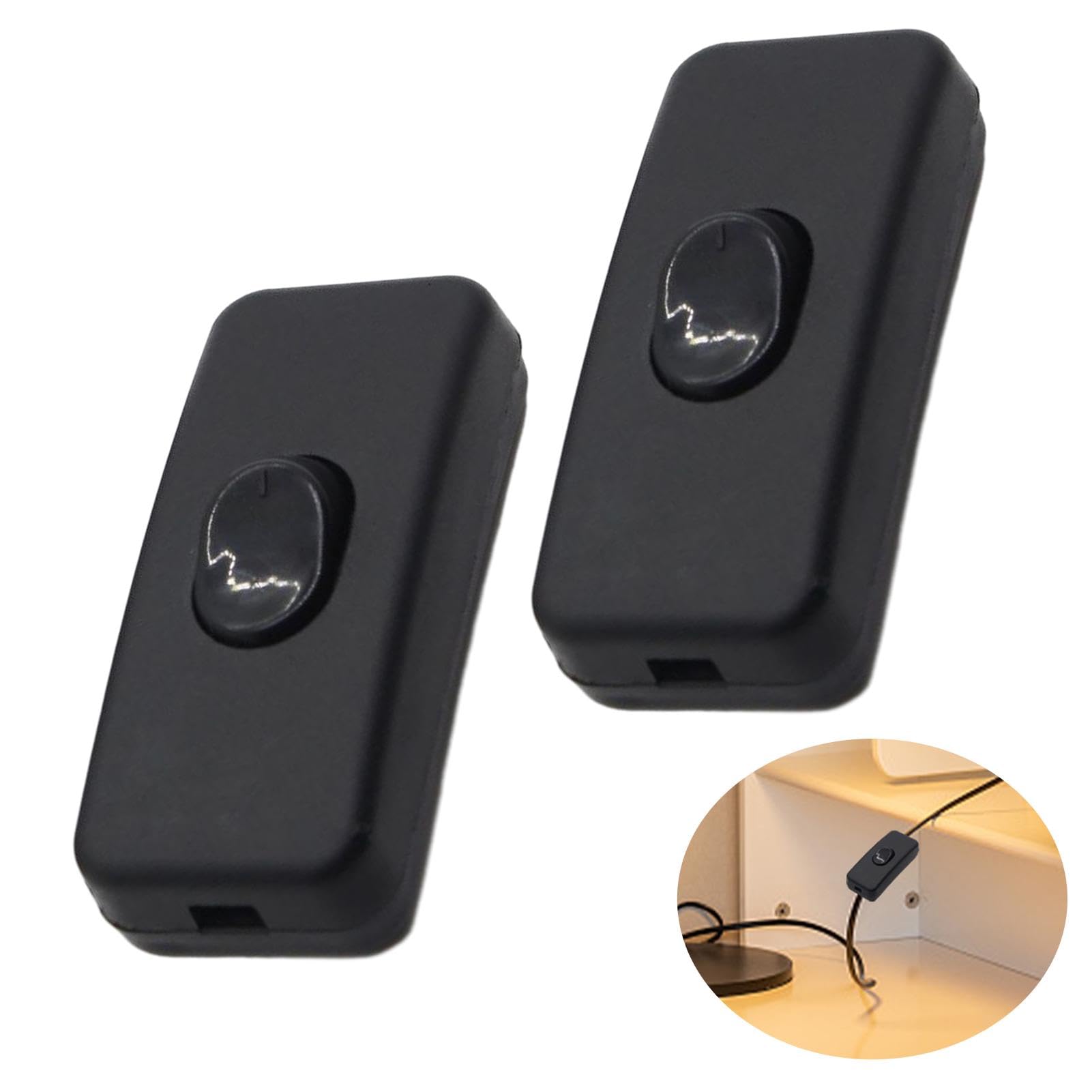 2pcs Inline Switch, 2-Pins Waterproof In Line Light Switches, 2 Amp ...
