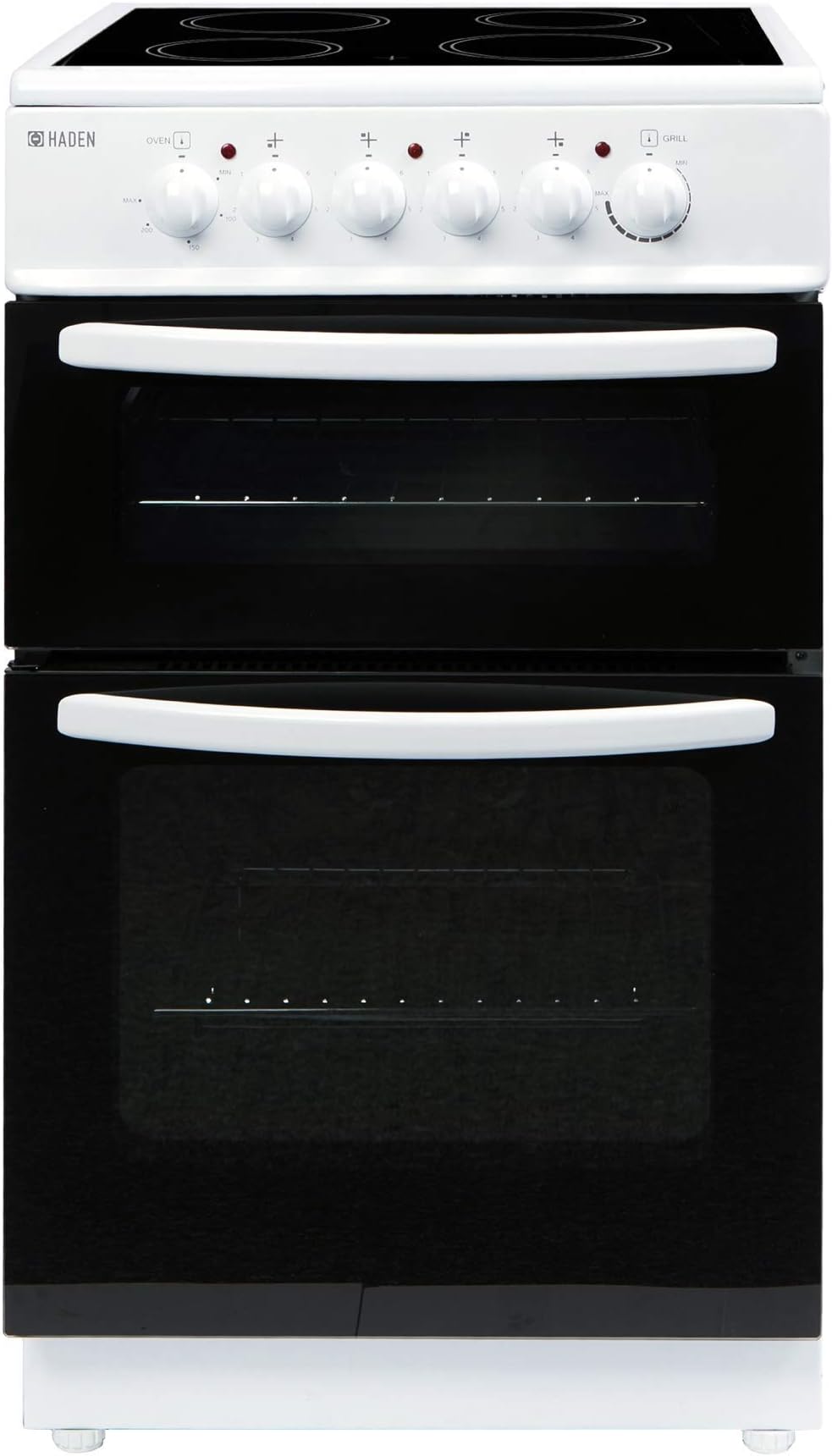 Haden HECT50W Electric Cooker - Freestanding 52 Litre Oven with 4 Zone ...