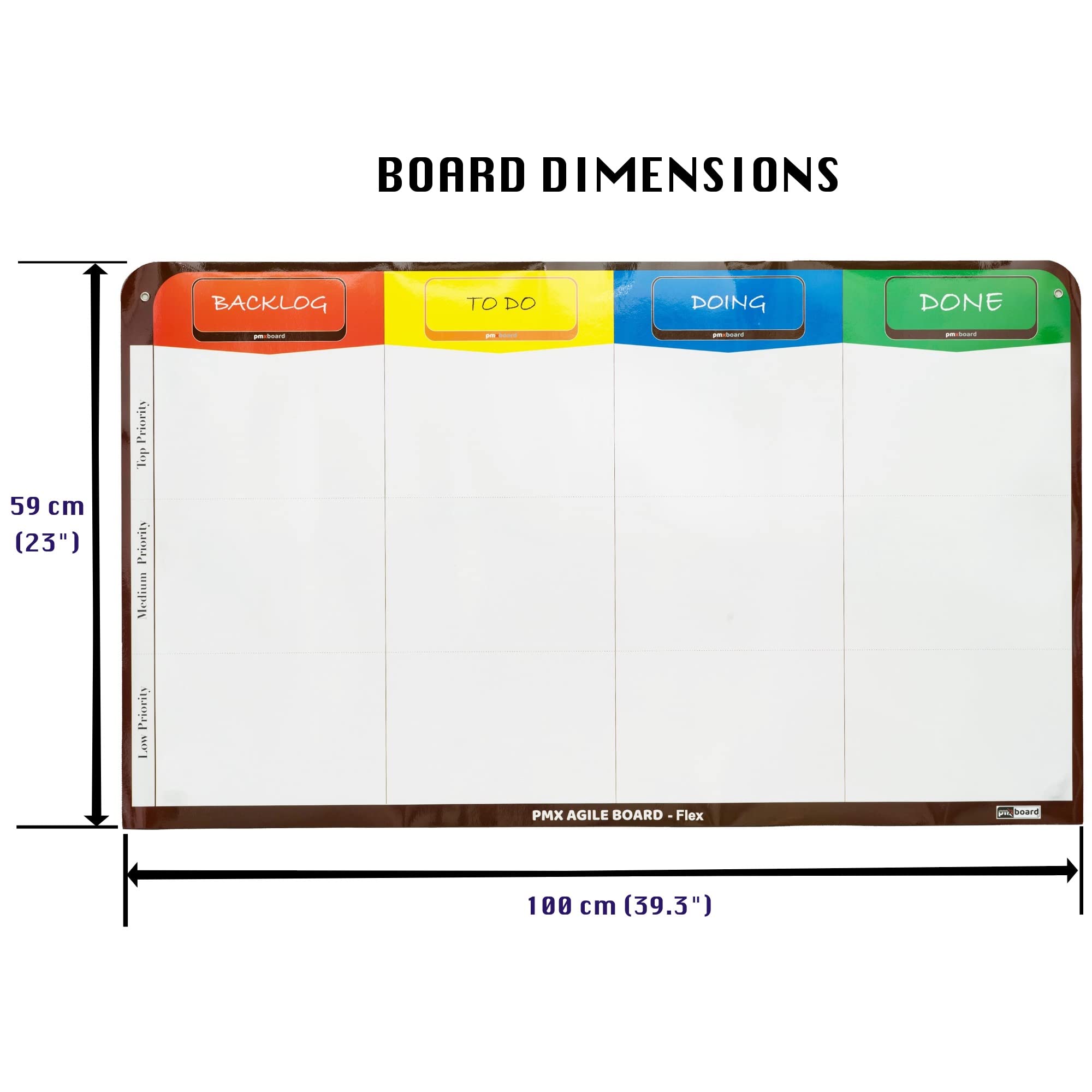 Snapklik.com : Pmxboard 4 Column Magnetic Kanban Board, Scrum Board ...