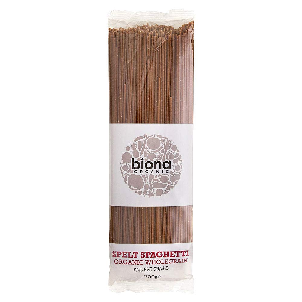 Biona Organic Whole Spelt Spaghetti, 500 g (Pack of 5) : Amazon.co.uk ...