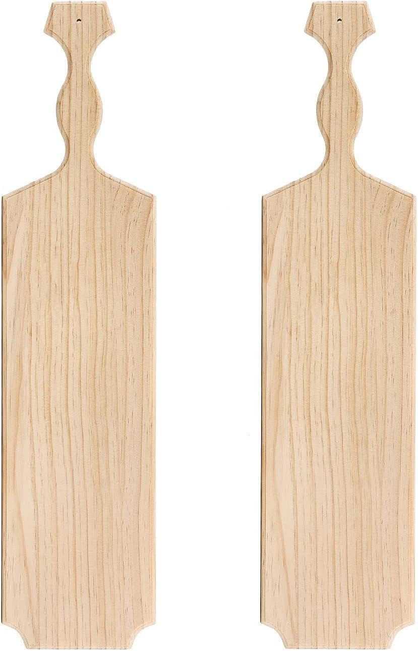 Amazon.com: 18 Inch 3-Pack Unfinished Wood Paddles Wooden Greek Paddles ...