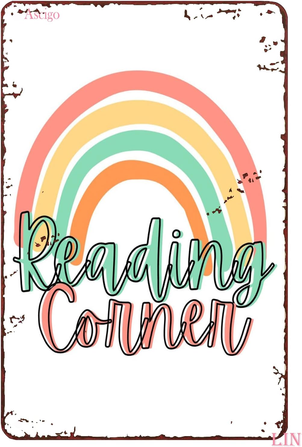 Amazon.com: Classroom Tin Sign Playroom Wall Decor Reading Corner Kids ...