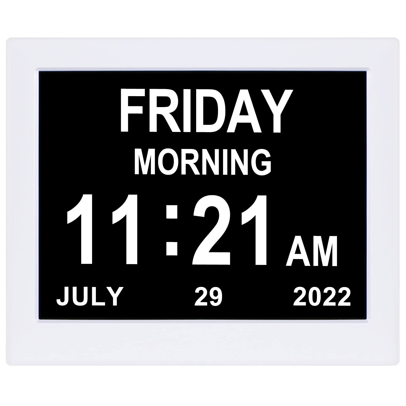 Buy Day Date Time Clock for Seniors Elderly Digital Dementia Impaired ...