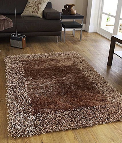 Buy Selective Polyresin Contemporary Shaggy Carpet (Brown, 4 X 6 Feet ...