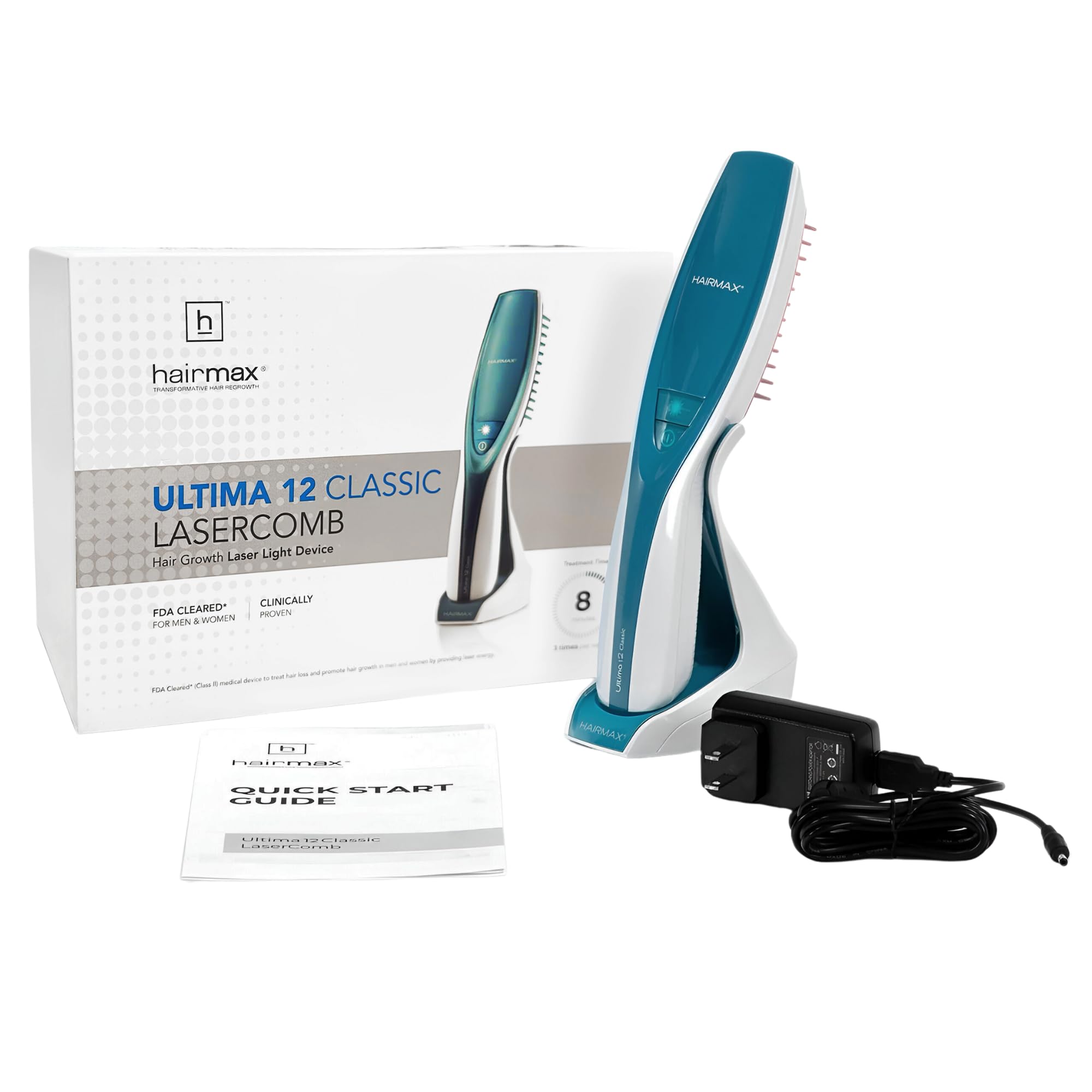 HairMax Ultima 9 Classic LaserComb (FDA Cleared) Hair Growth Device ...