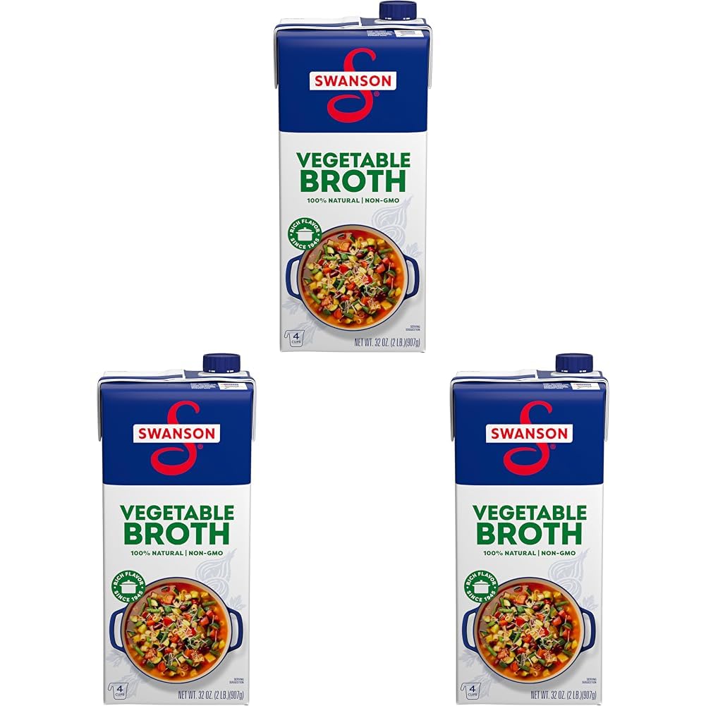 Snapklik.com : Swanson 100% Natural Vegetable Broth, 32 Oz Carton