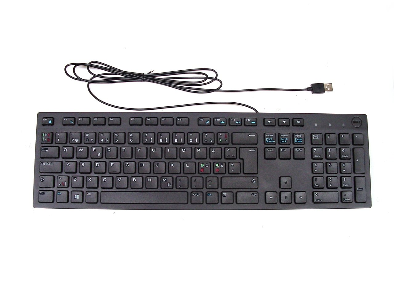 Genuine Original DELL USB Keyboard KB216 BLACK , Nice and Slim , QWERTY ...