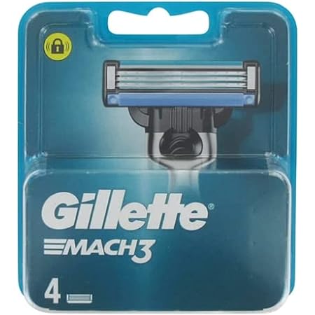 Amazon.com: GILLETTE MACH 3 BLADES 4 : Beauty & Personal Care