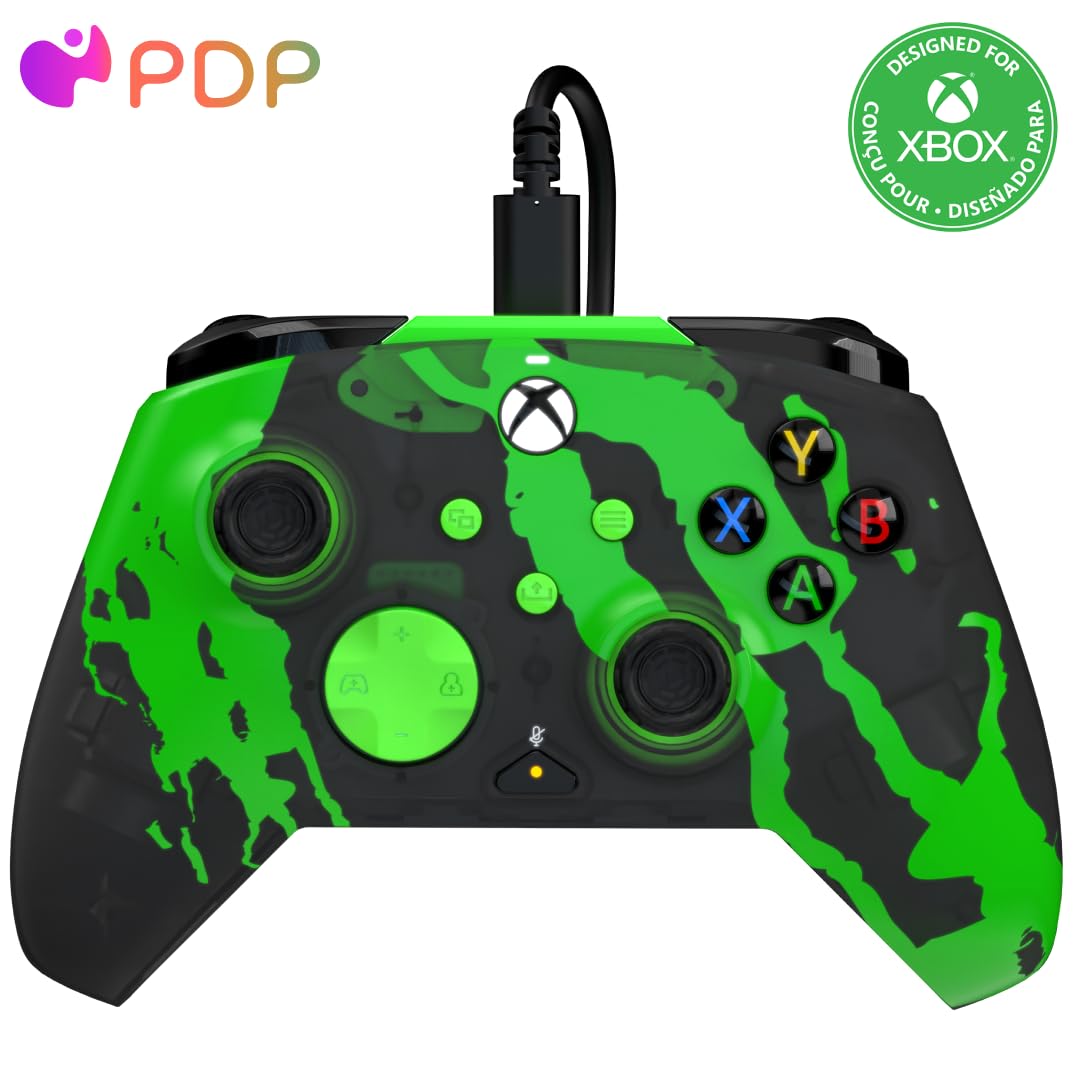 Pdp Gaming Rematch Glow Enhanced Wired Gaming Controller Licensed ...