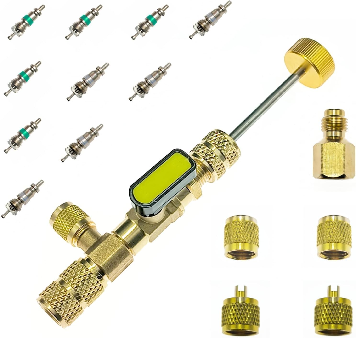 Amazon.com: R410A R22 Valve Core Remover Installer Tool with Dual Size ...