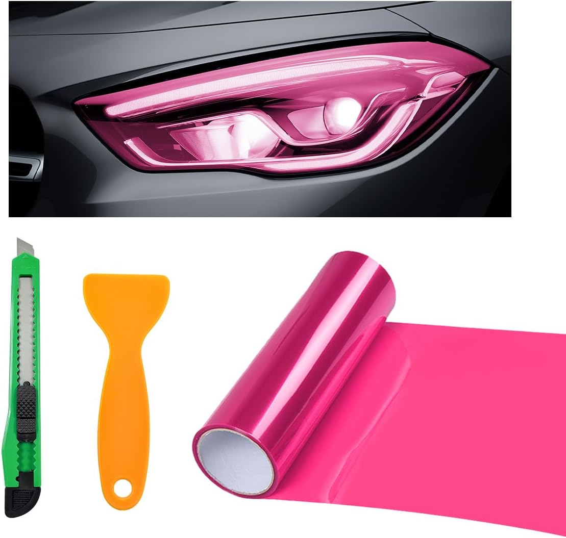 Amazon.com: povtii Tint Vinyl Film Sticker Sheet Roll for Car Headlight ...