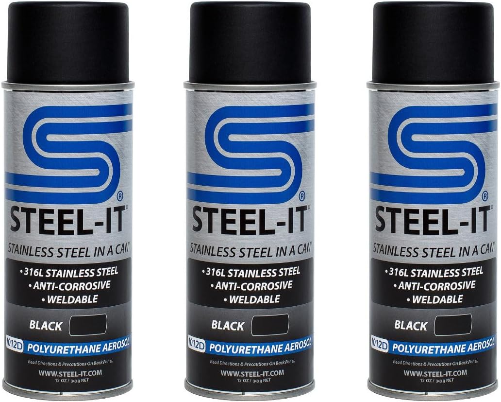 Amazon.com: Steel-It Polyurethane Spray Paint, Industrial Coating with ...