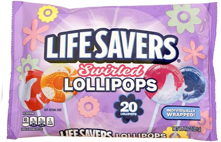 Amazon.com : Life Saver Swirl Lollipops 100 Count Easter Basket Candy ...