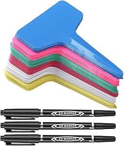 OLIGEI 180 PCS T-Type Plant Labels for Outdoor Garden Waterproof ...