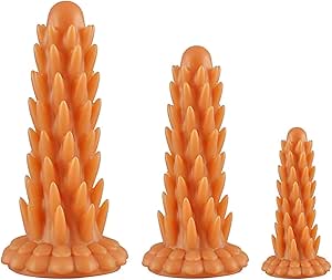 WEJFHBCOV Gode anal SM en silicone à picots souples, gode monstre S/M/L avec ventouse puissante ...