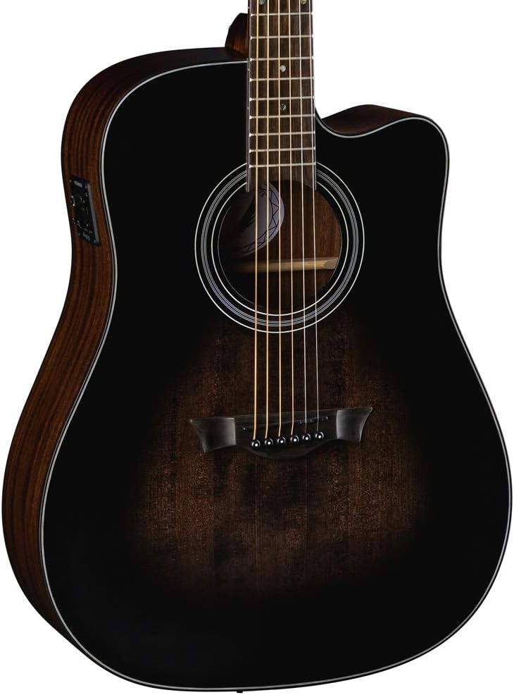 Amazon.com: Dean Guitars AX DCE MAH AXS Dreadnought Cutaway Acoustic ...