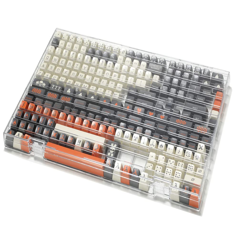 Buy Acrylic Keycaps Storage Box Transparent Collection Case with Cover ...