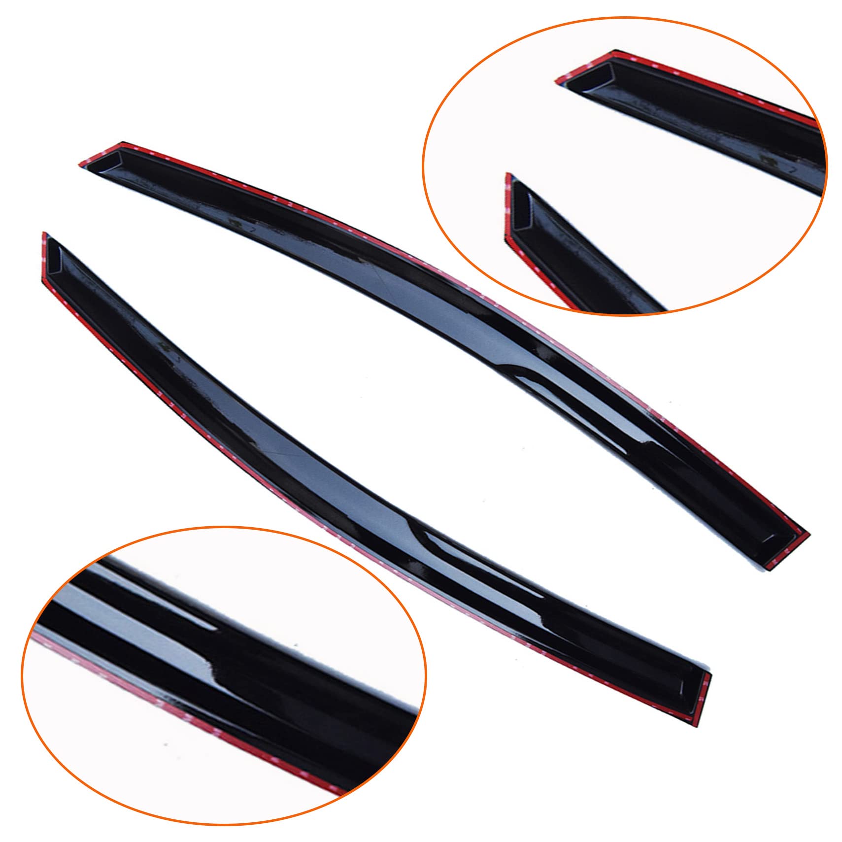Window Visors Rain Guards Deflectors - 4-Pack Side Window Deflector ...