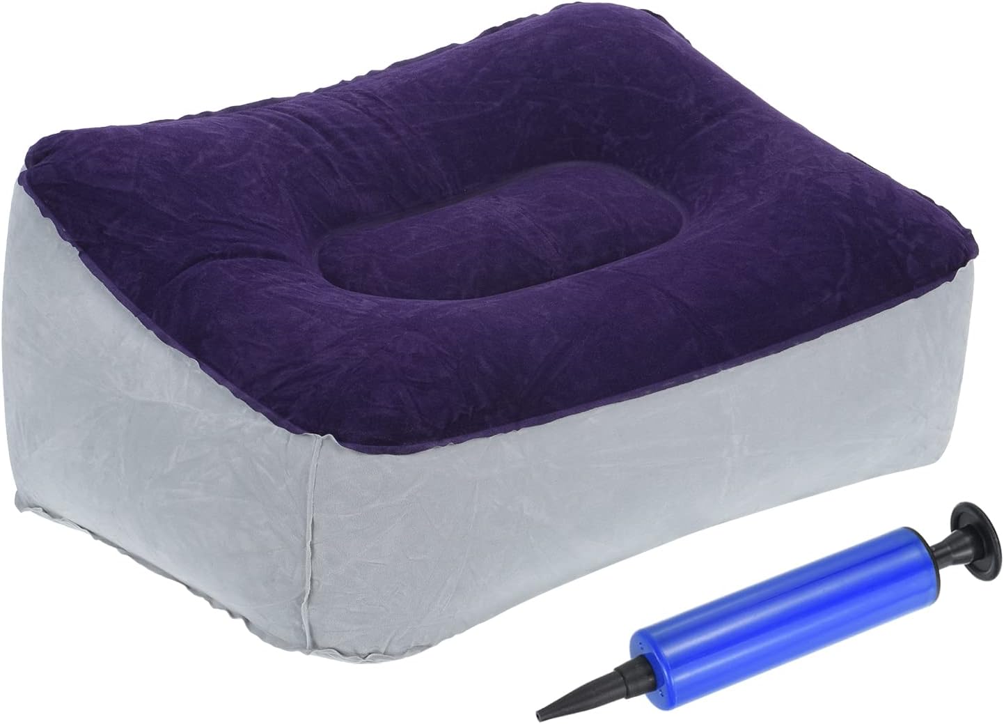 Amazon.com: Inflatable Foot Rest Airplane - Adjustable Air Travel Bed ...