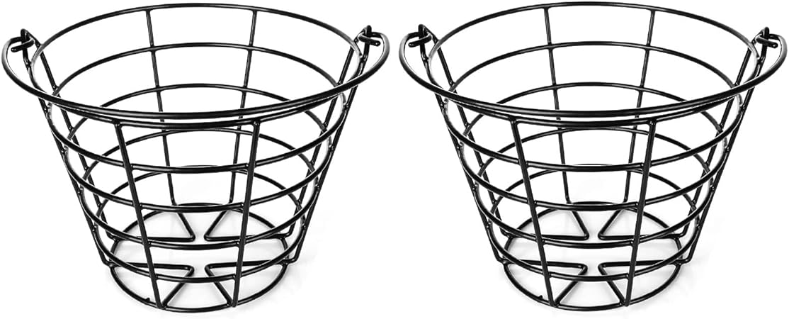 Amazon.com : DIRBUY 2 Pack Golf Ball Metal Range Basket, Golf Ball ...