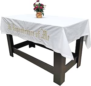Amazon.com: FixtureDisplays® Rectangle Tablecloth 66.7x49.7 inch Holy ...
