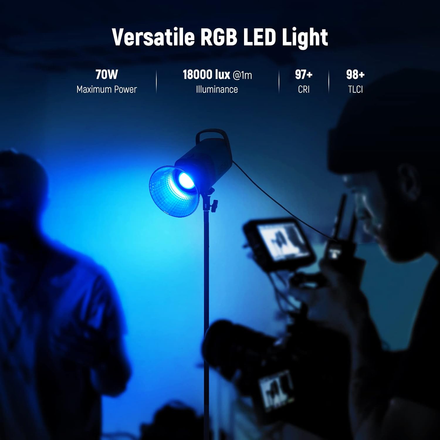 NEEWER Luz de video LED Bowens Mount RGB CB60 70W RGB a todo color 18000 – Yaxa Colombia