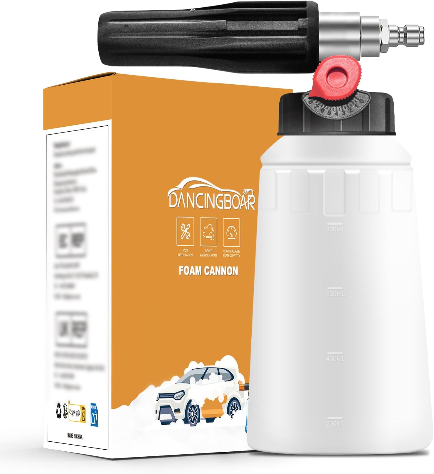Amazon.com: Foam Cannon for Pressure Washer, 1 Liter Bottle, 1/4 Inch ...