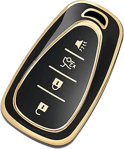 Amazon.com: EKALA for Chevy Cruze Key Fob Cover, 4 Buttons TPU Key Fob ...