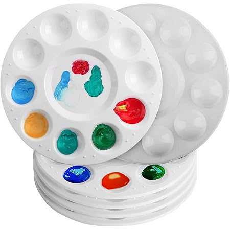 Amazon.com: 6 Pack Paint Tray Palettes Plastic Paint Pallets for Kids ...