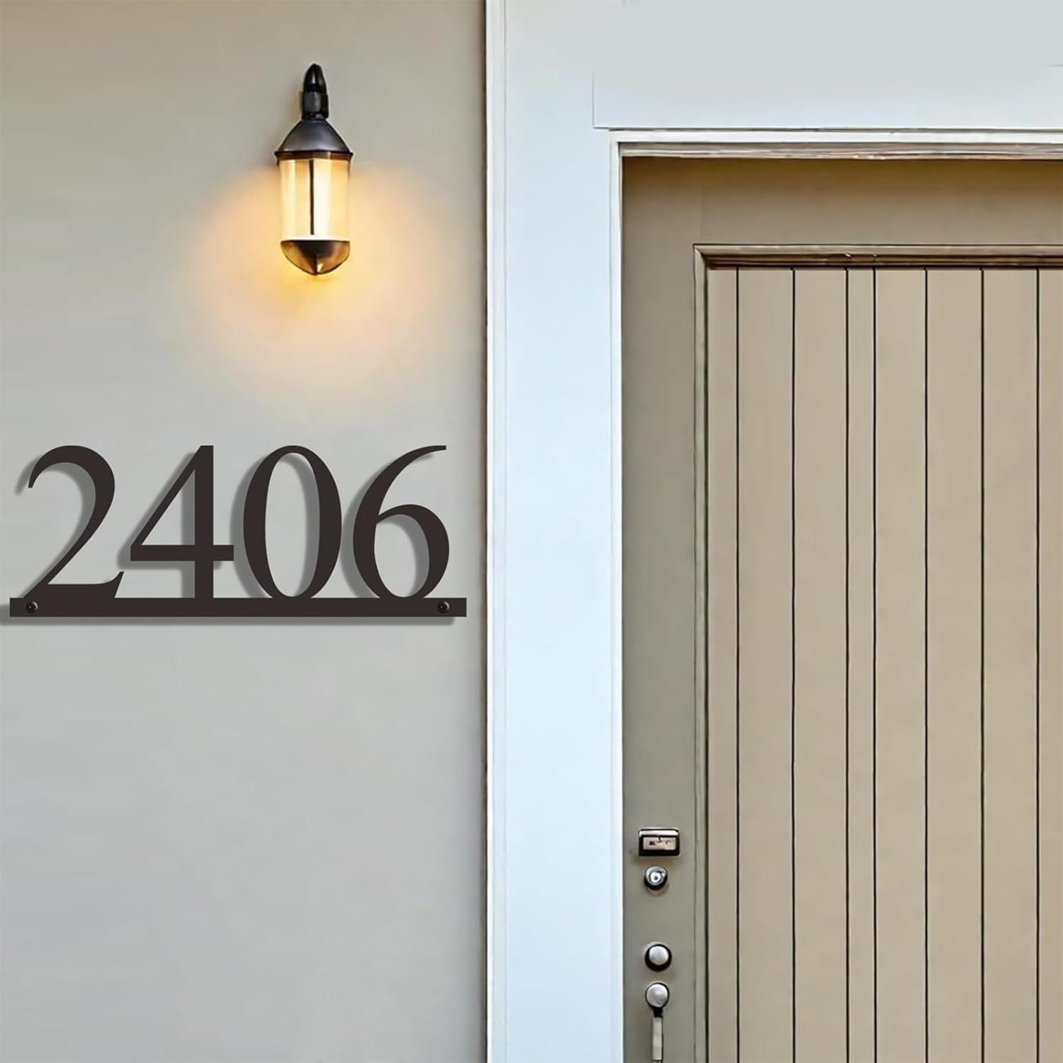 Amazon.com: Personalized Metal House Numbers for Outside - Address ...