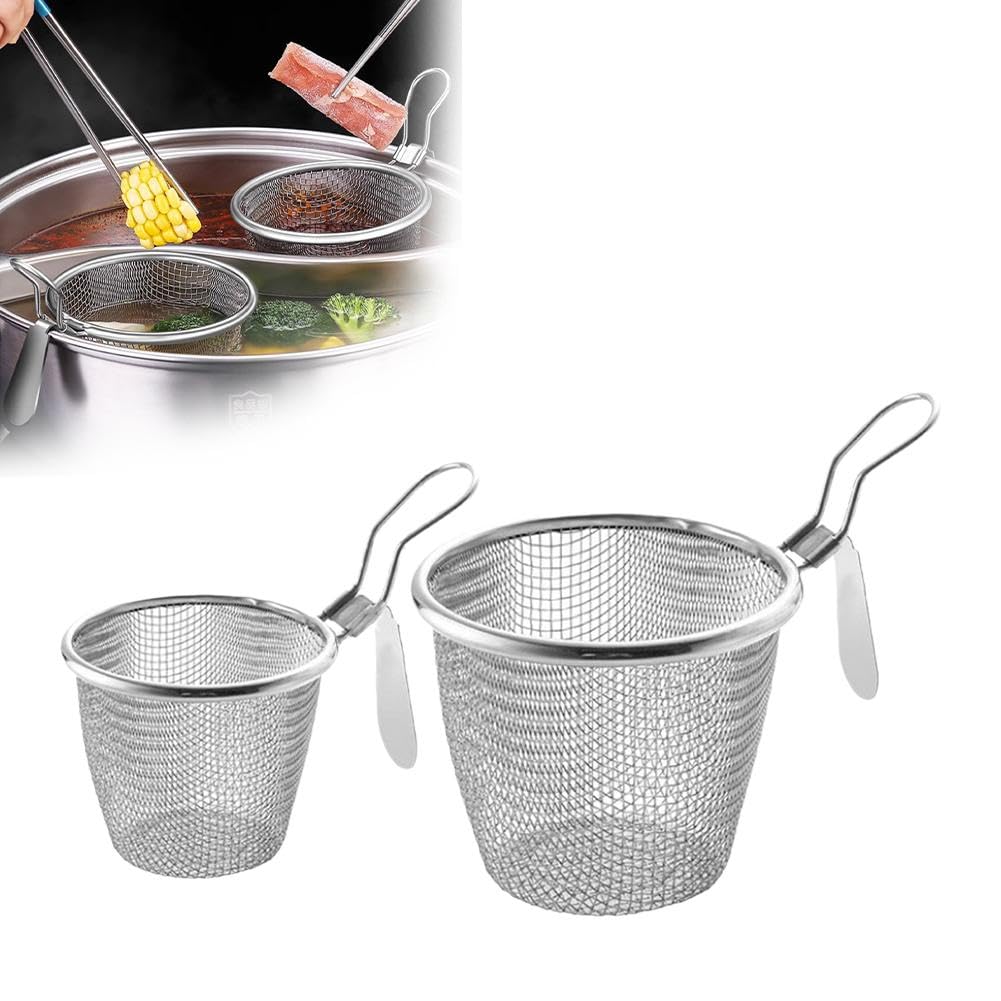 Amazon.com: DTREELS Stainless Steel Pasta Basket, Mesh Net Strainer ...