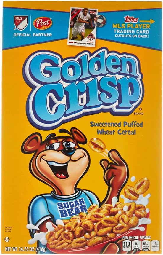 Amazon.com: Golden Crisp Breakfast Cereal, Sweetened Puffed Wheat ...