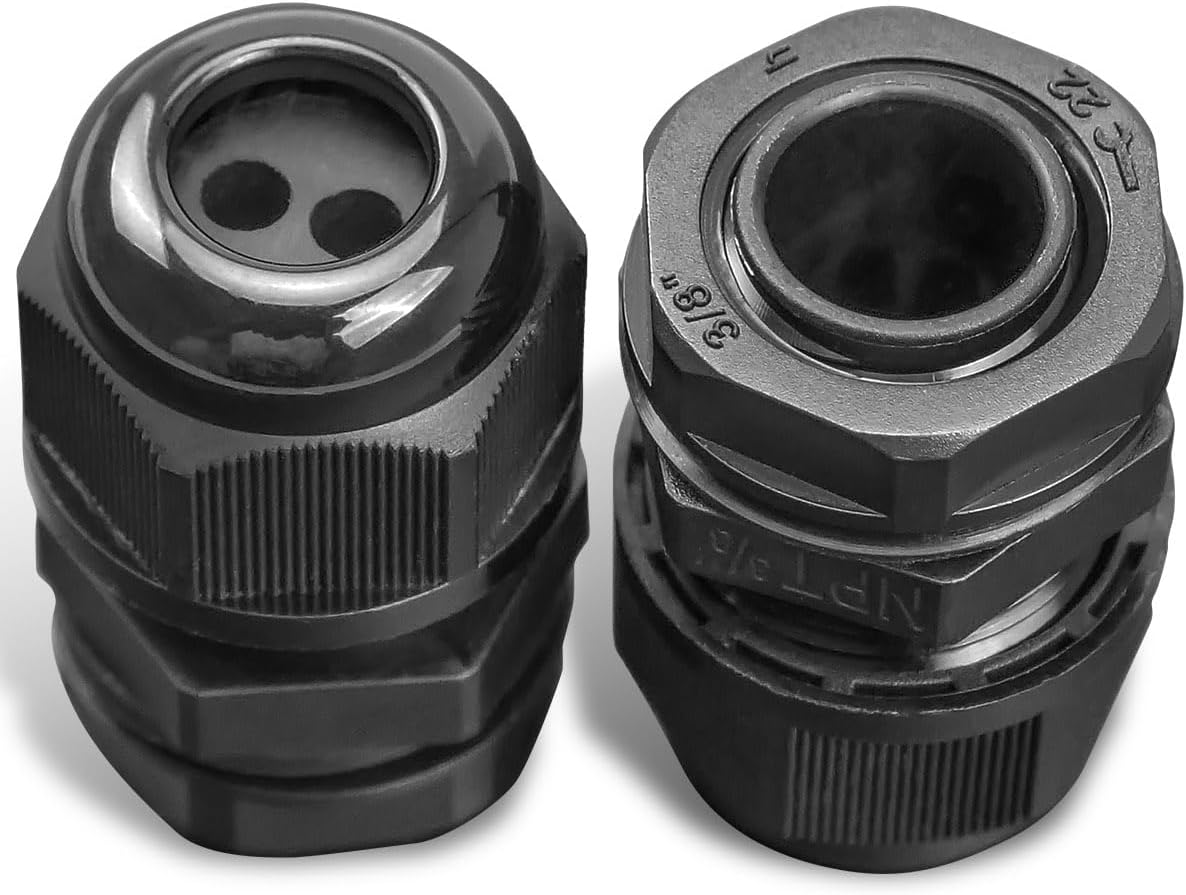 EMIHO 2Pcs Fuel Cell Electrical Bulkhead Fitting Partition Connector ...