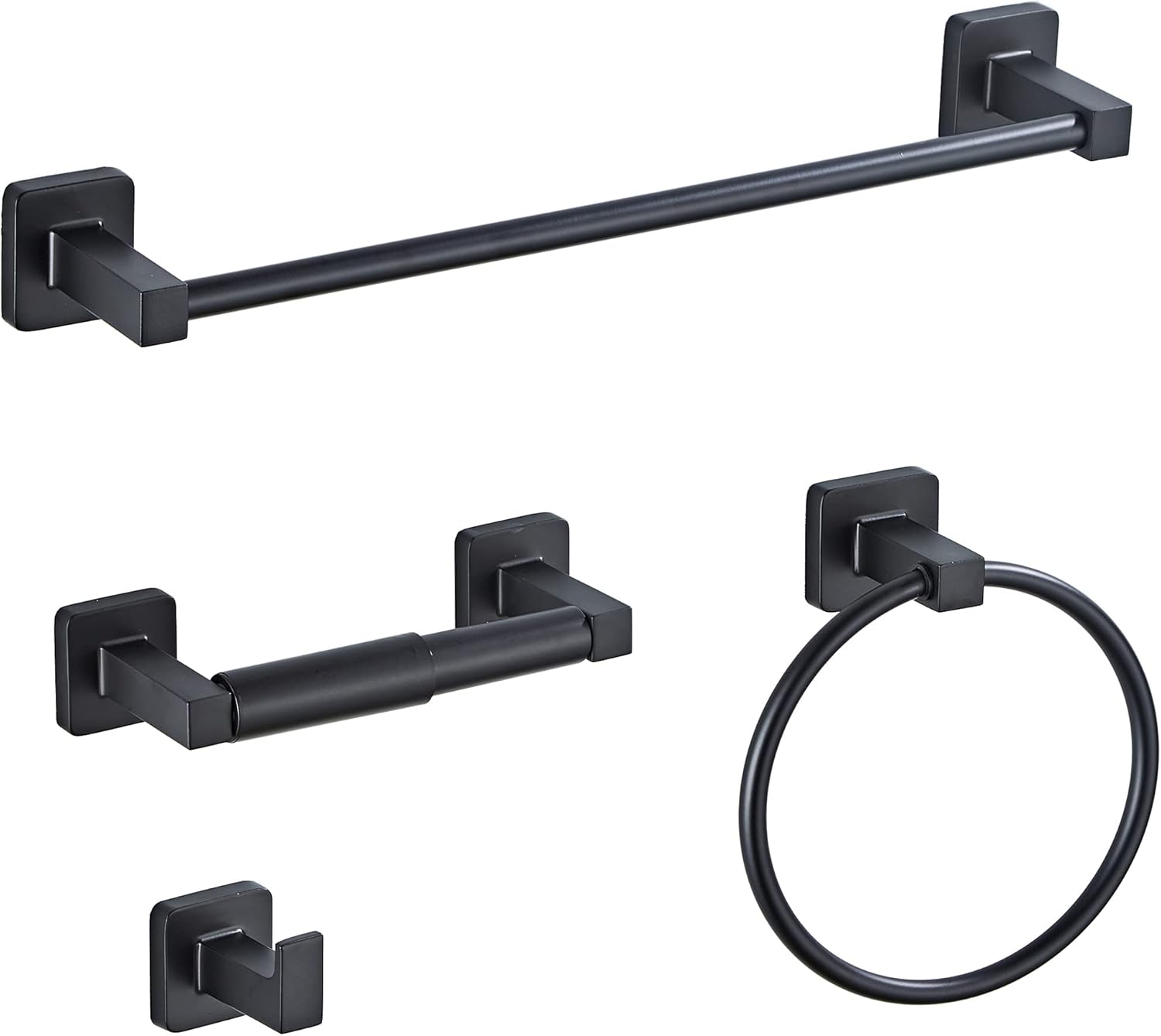 Amazon Matte Black Bathroom Hardware Set 4 Pieces Towel Bar Set amazon-matte-black-bathroom-hardware-set-4-pieces-towel-bar-set