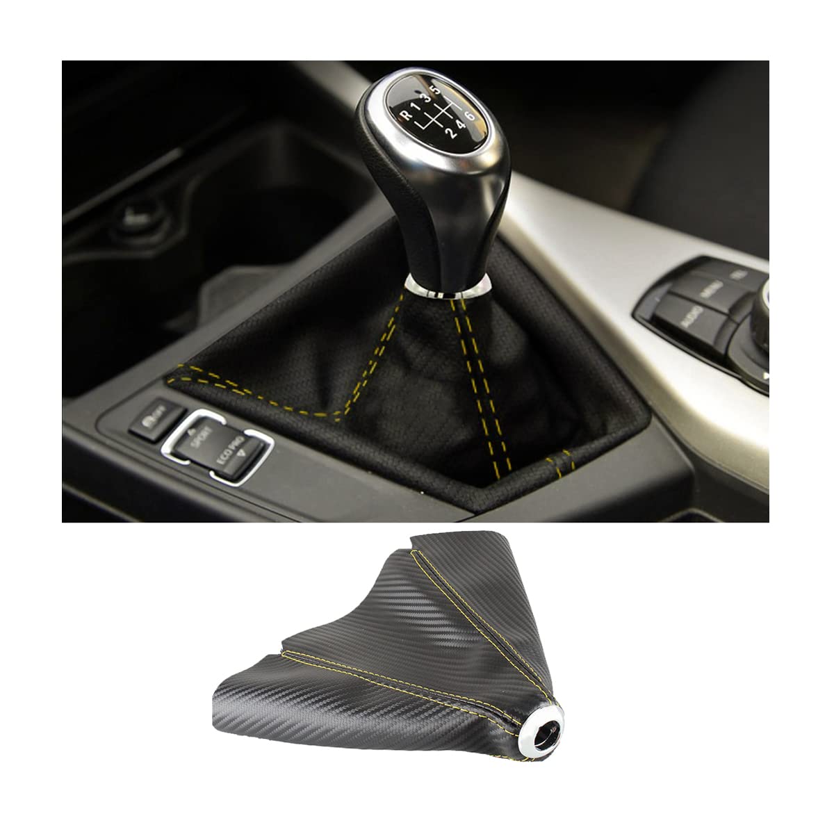 Amazon.com: zipelo Car Shift Boot Cover, Universal Auto Gear Shift Knob ...