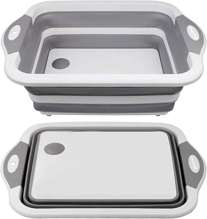 NEWOSTER Collapsible Cutting Board - Multifunction Chopping Board ...